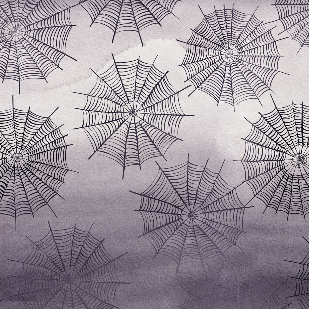 Smoky Cobwebs | Modern Halloween - EZ Fabric Minky Print